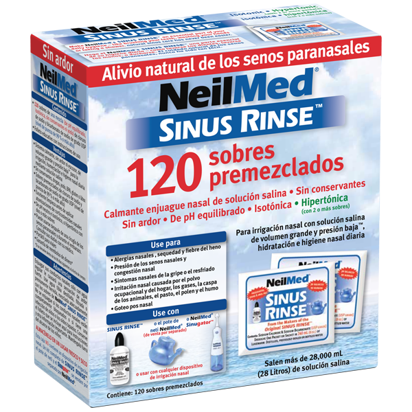 Sinus Rinse 120 Sobres Premezclados Adulto Neilmed – Neilmed Mexico